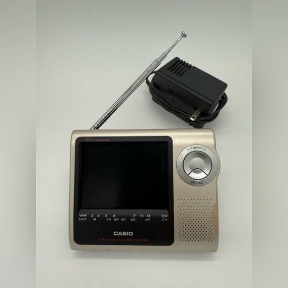 Casio | Portable Audio & Video | Vintage Casio Ev450 Portable 4 Lcd Tv ...